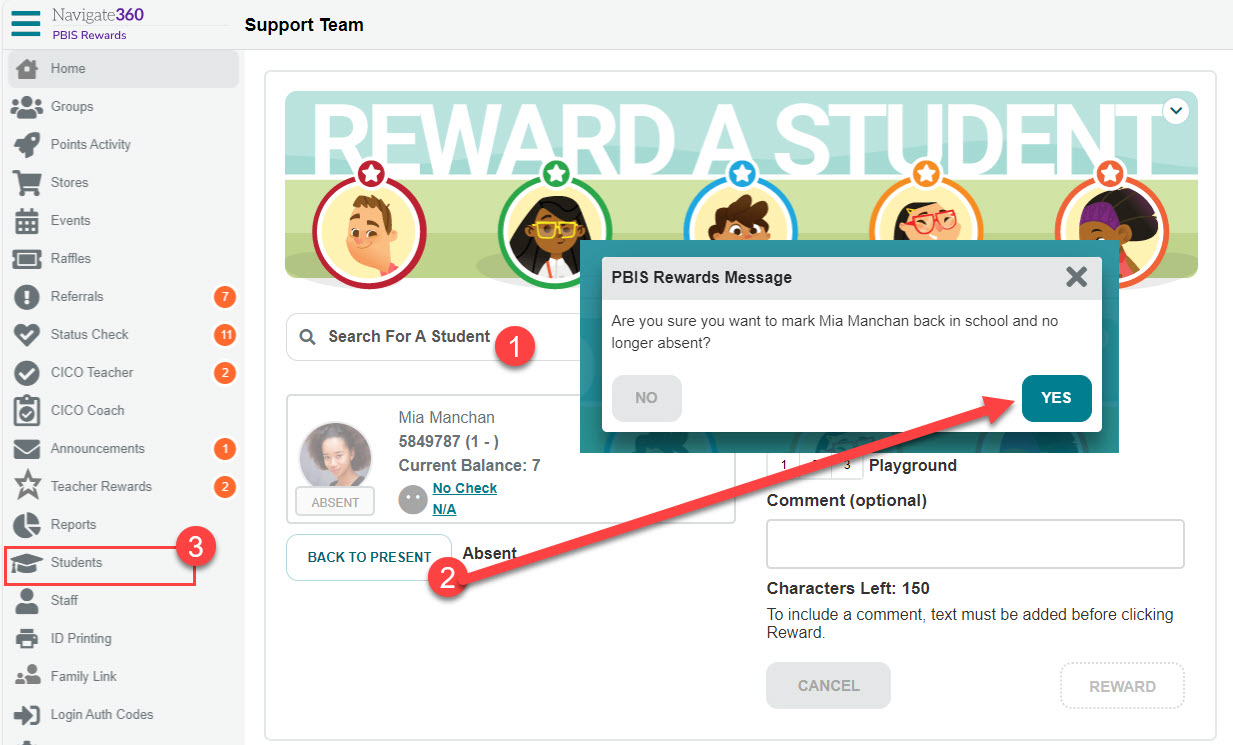 How do I mark a student absent in PBIS Rewards? - PBIS Rewards Support ...